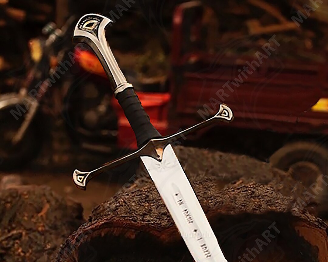 ANDURIL Sword of Strider Custom Engraved Sword LOTR Sword - Etsy