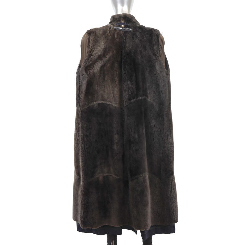 Bisang Nutria Lined Coat With Matching Hat- Size M - Etsy