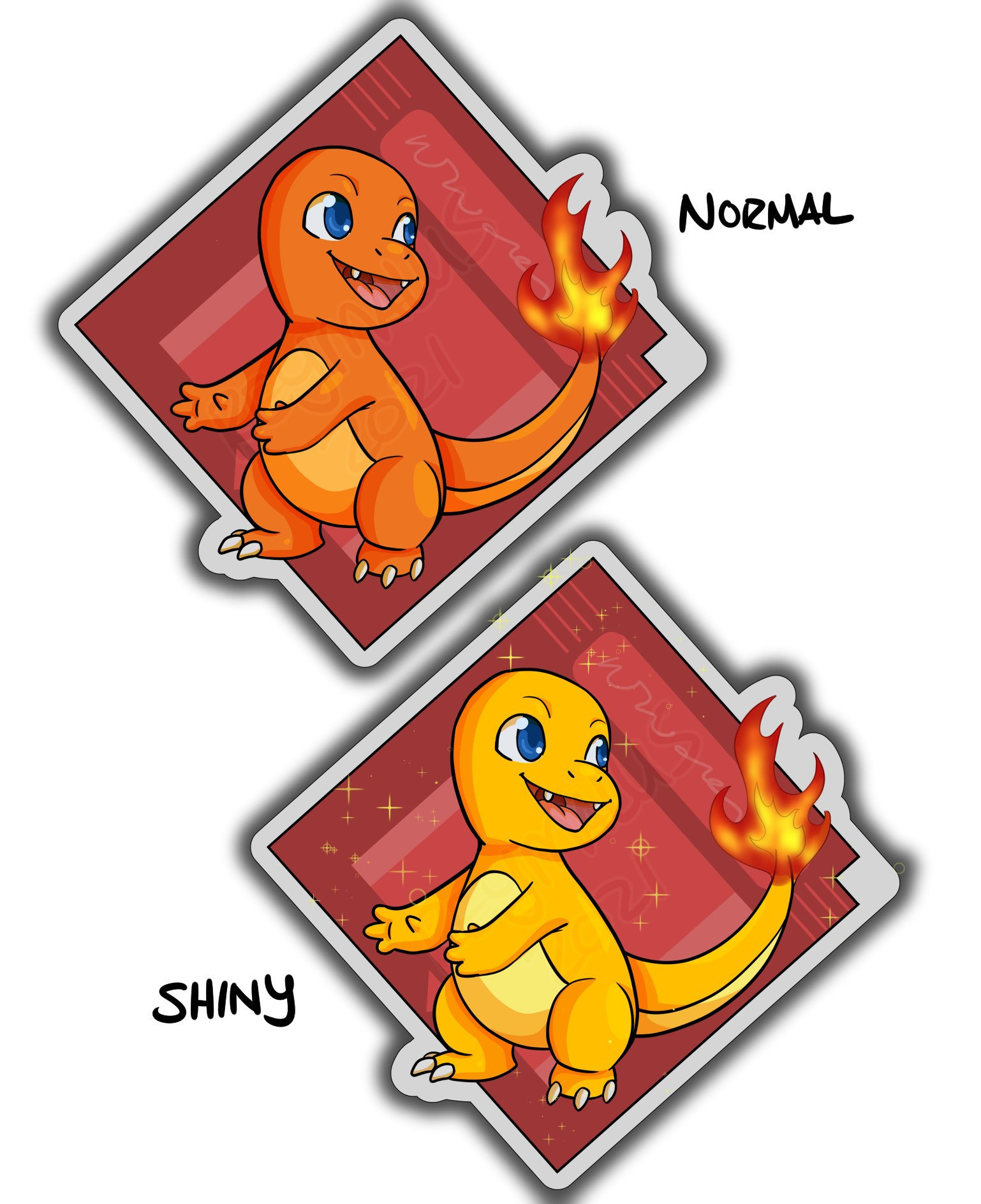 Starter Pokemon Sticker Vinyl Sticker Charmander Classic - Etsy.de