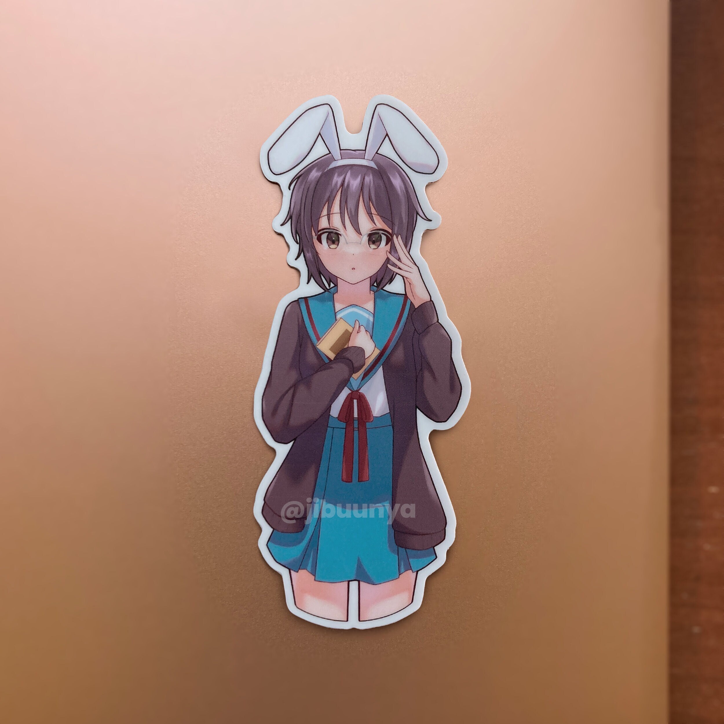 Haruhi Suzumiya | Nagato Bunny Girl Vinyl Sticker - Etsy