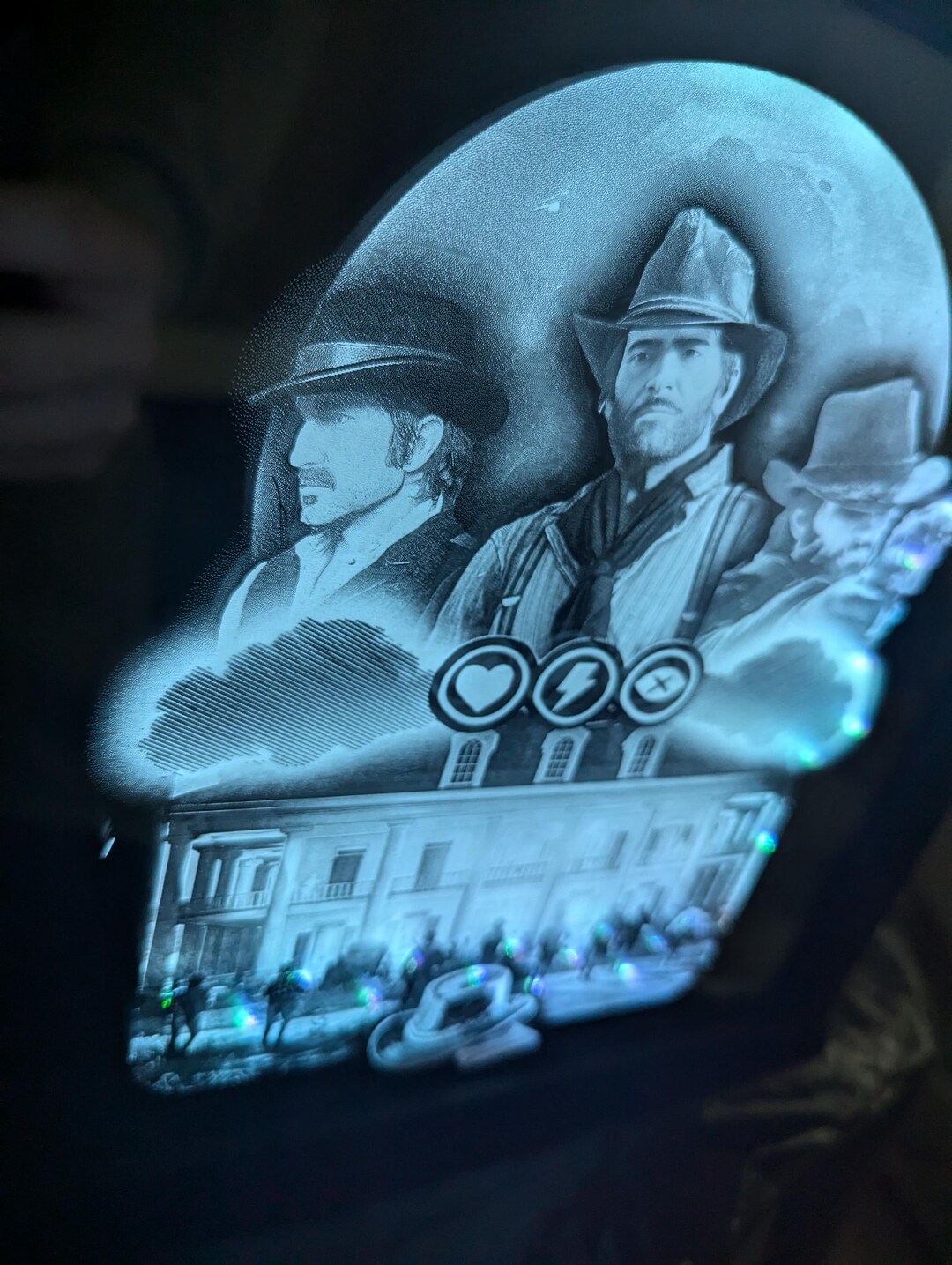 Red Dead Redemption 2 Arthur Morgan Laser Engraved Backlit Mirror Great ...
