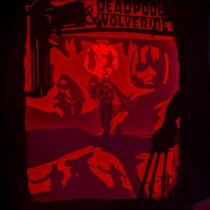 Deadpool & Wolverine Shadowbox / Lightbox Unique Gift - Etsy