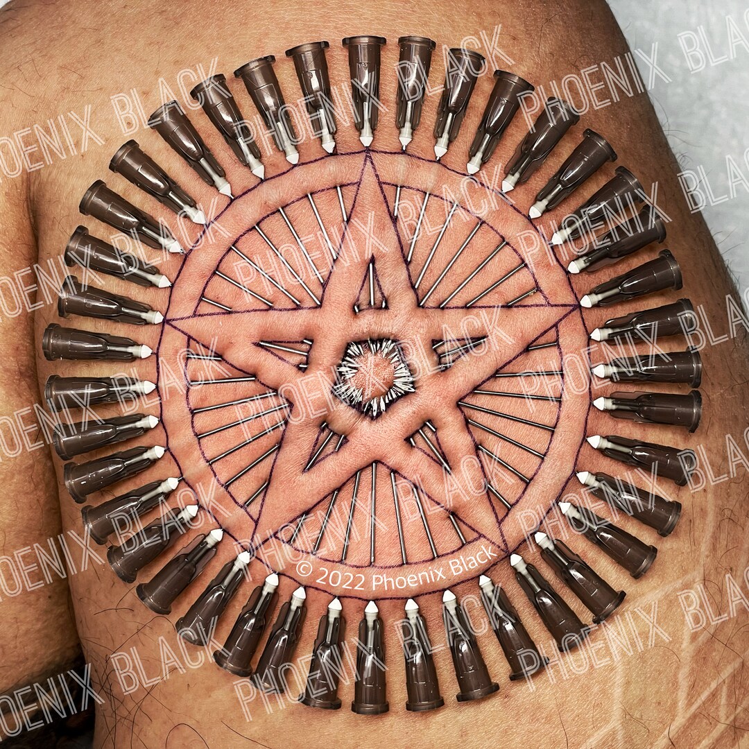 NEW Pentagram / Pentacle - Advanced Artistic Piercing - Needle Play ...