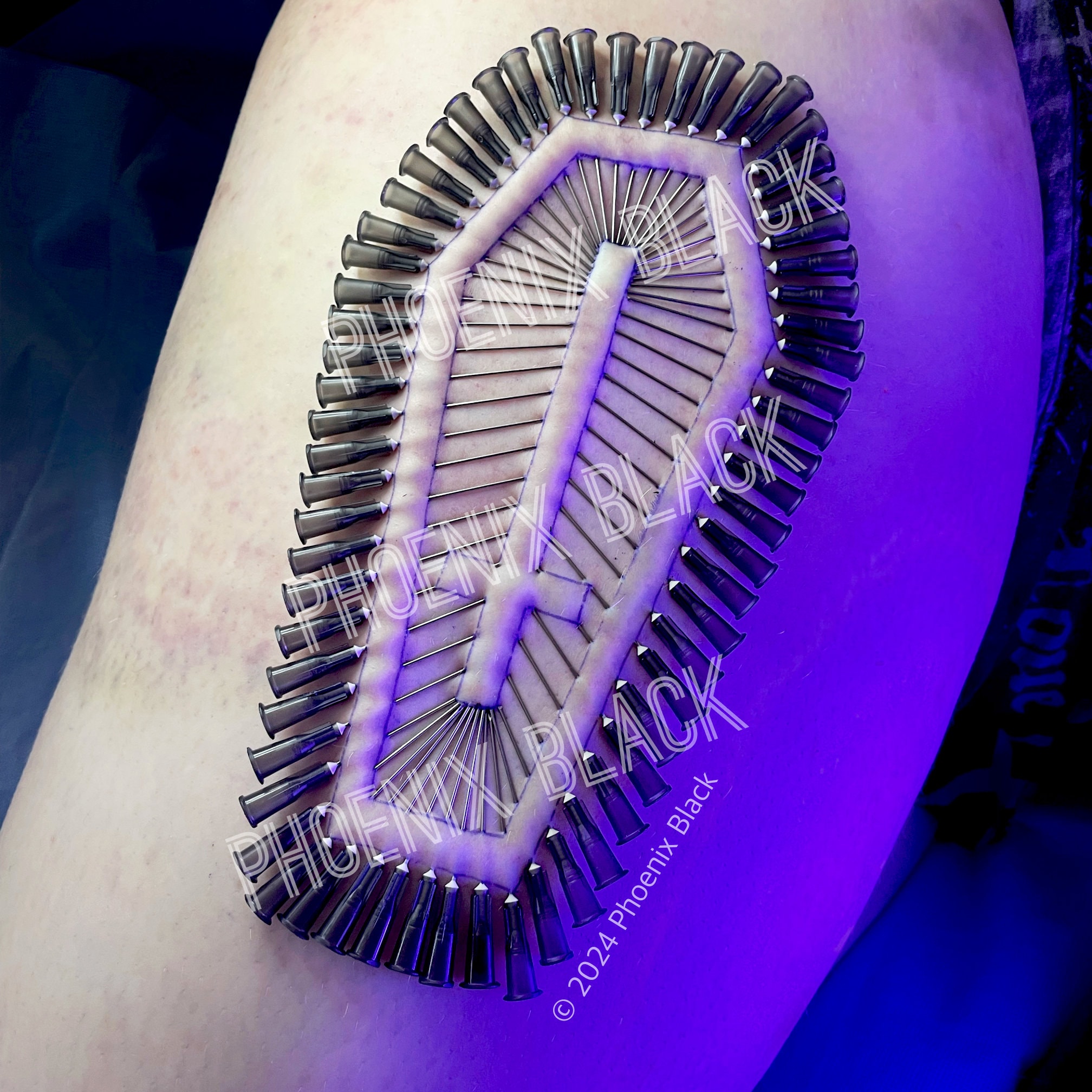 NEW Unholy Coffin - Intermediate Artistic Piercing - Needle Play Design ...