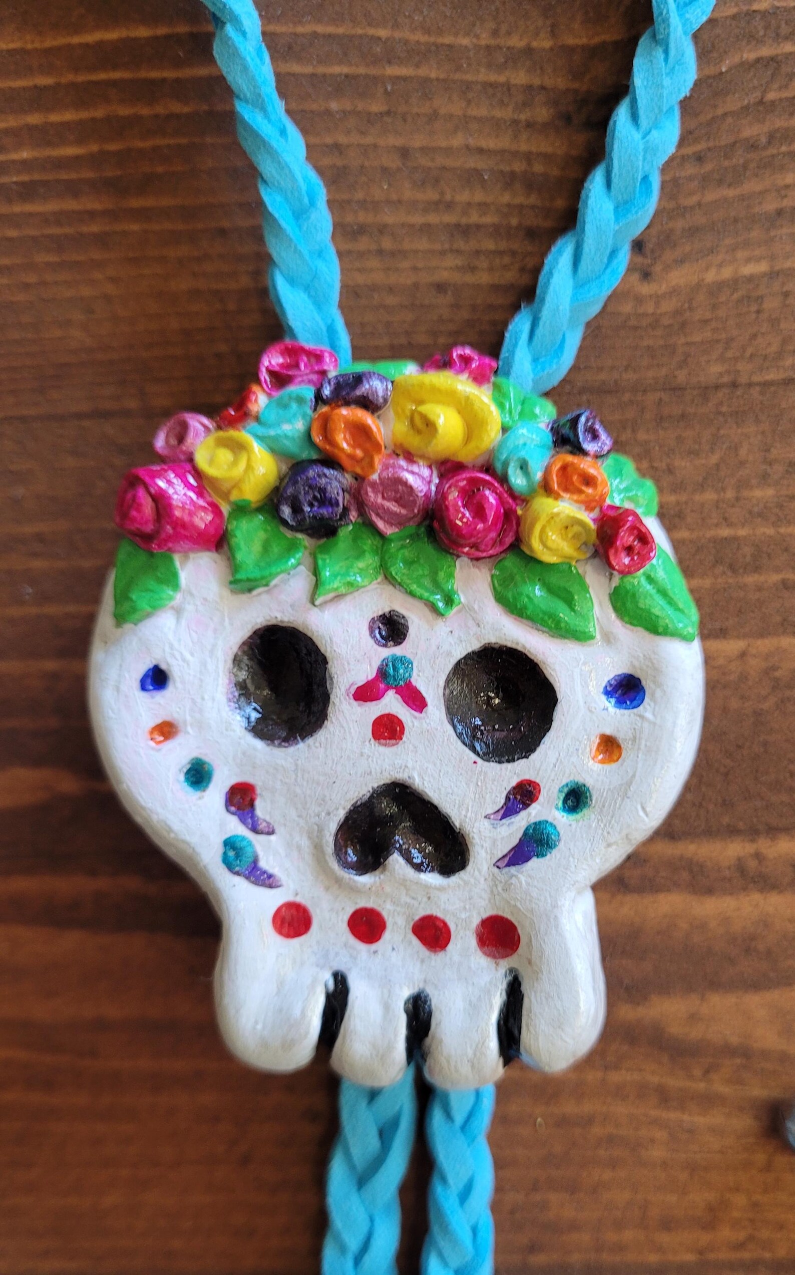 Skull Bolo, Skull Necklace, Handmade Skull - Etsy