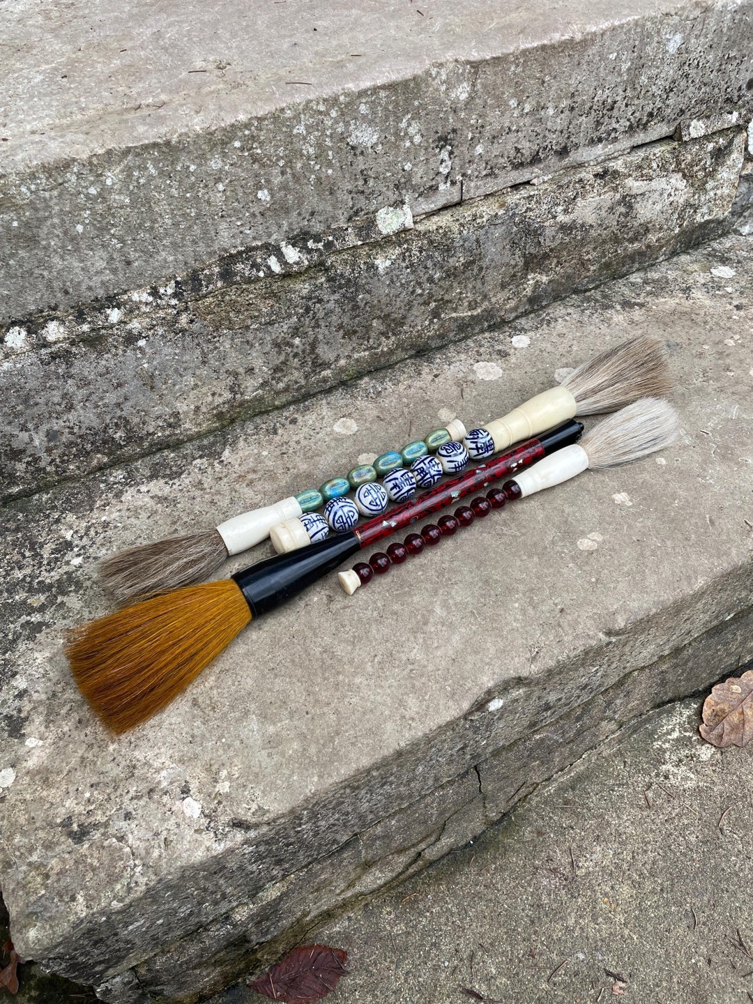 4 Antique Chinese Calligraphy Brushes | Antique Chinese Paint Brushes ...