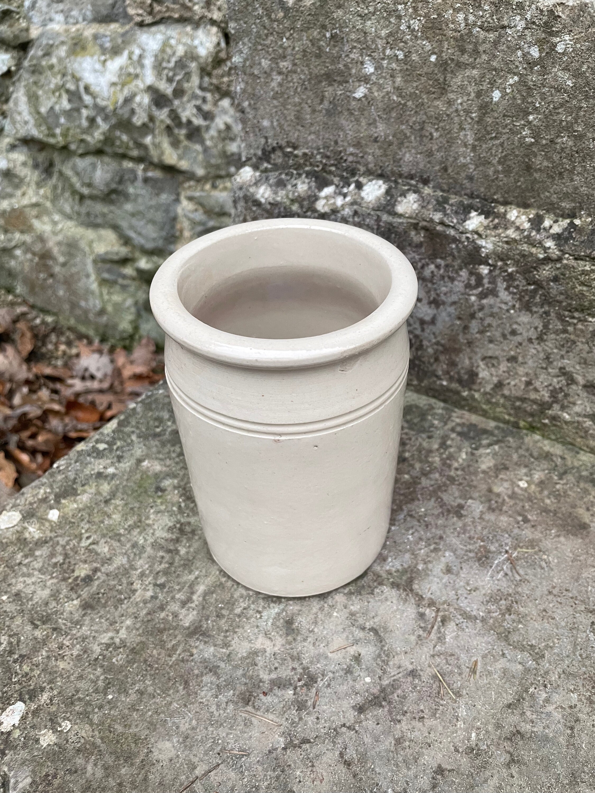 Antique Salt Glazed Stoneware Pot Vintage Stoneware Jar Antique Kitchen ...