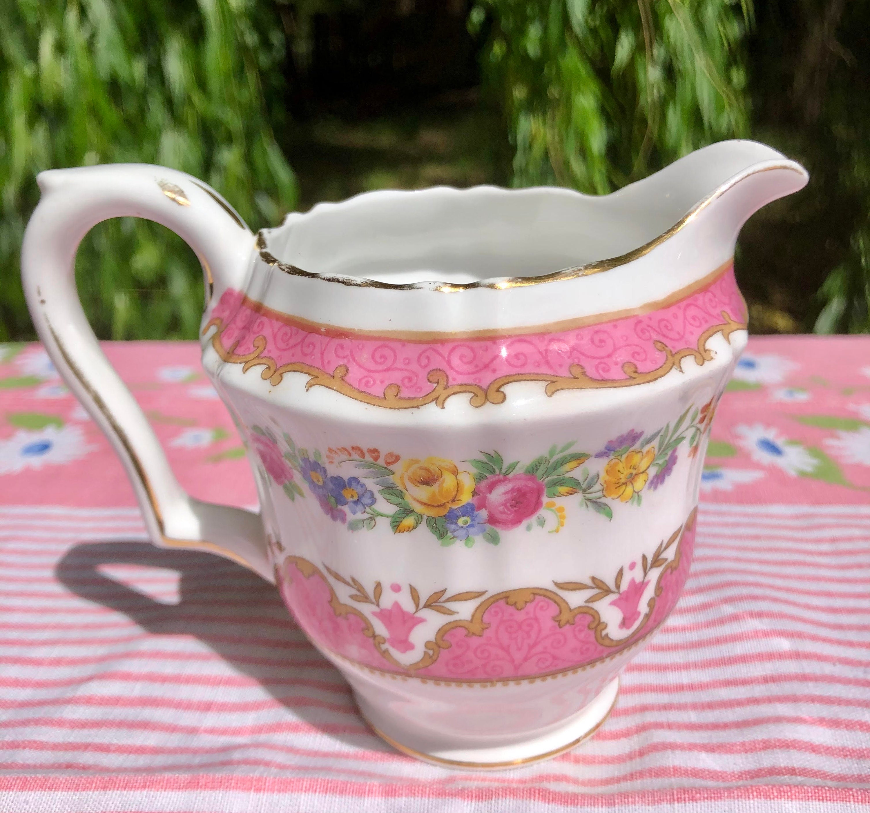 Crown Staffordshire Antique Milk Jug - Etsy UK