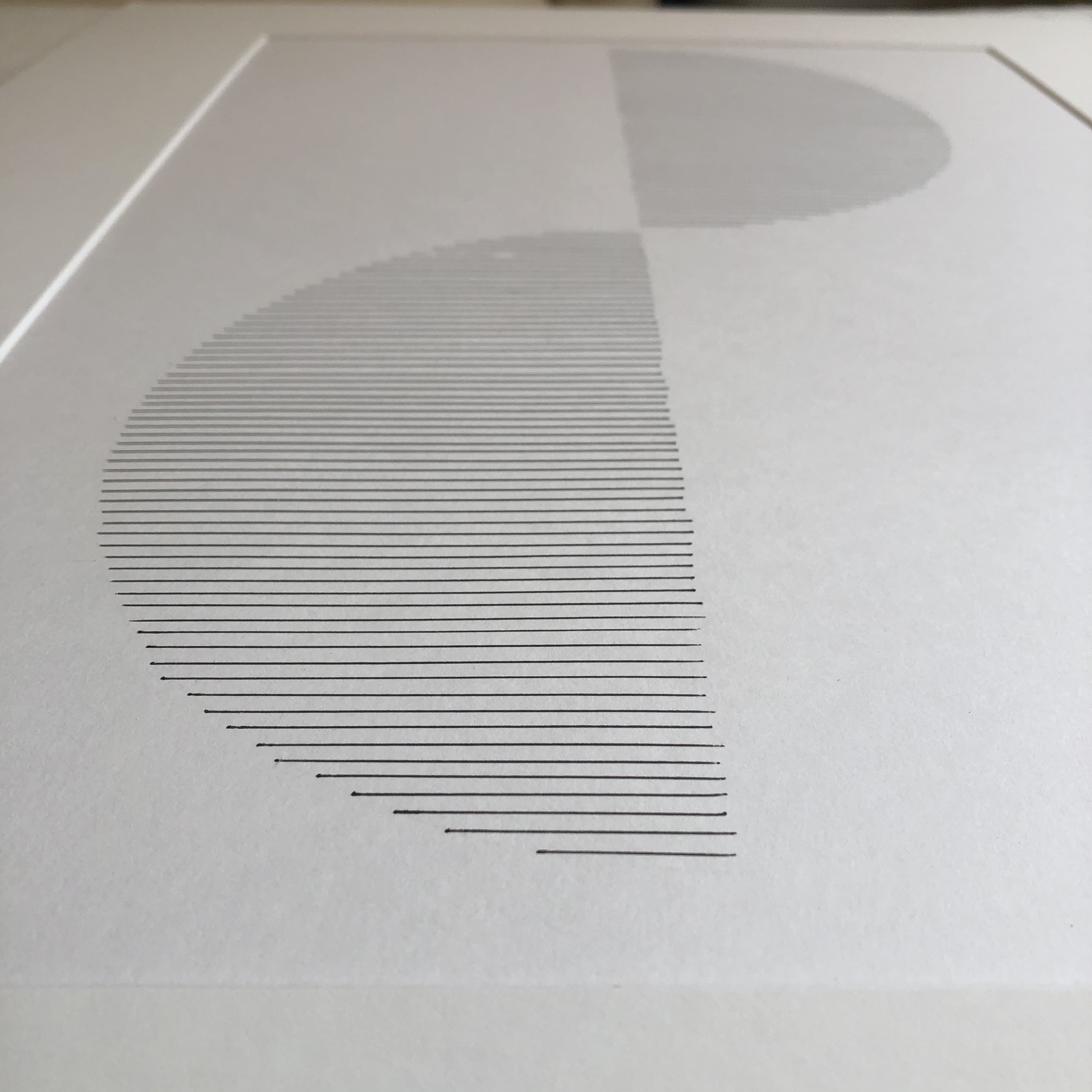 Framed Mid-century Line Drawing Line Art Geometric Shapes - Etsy