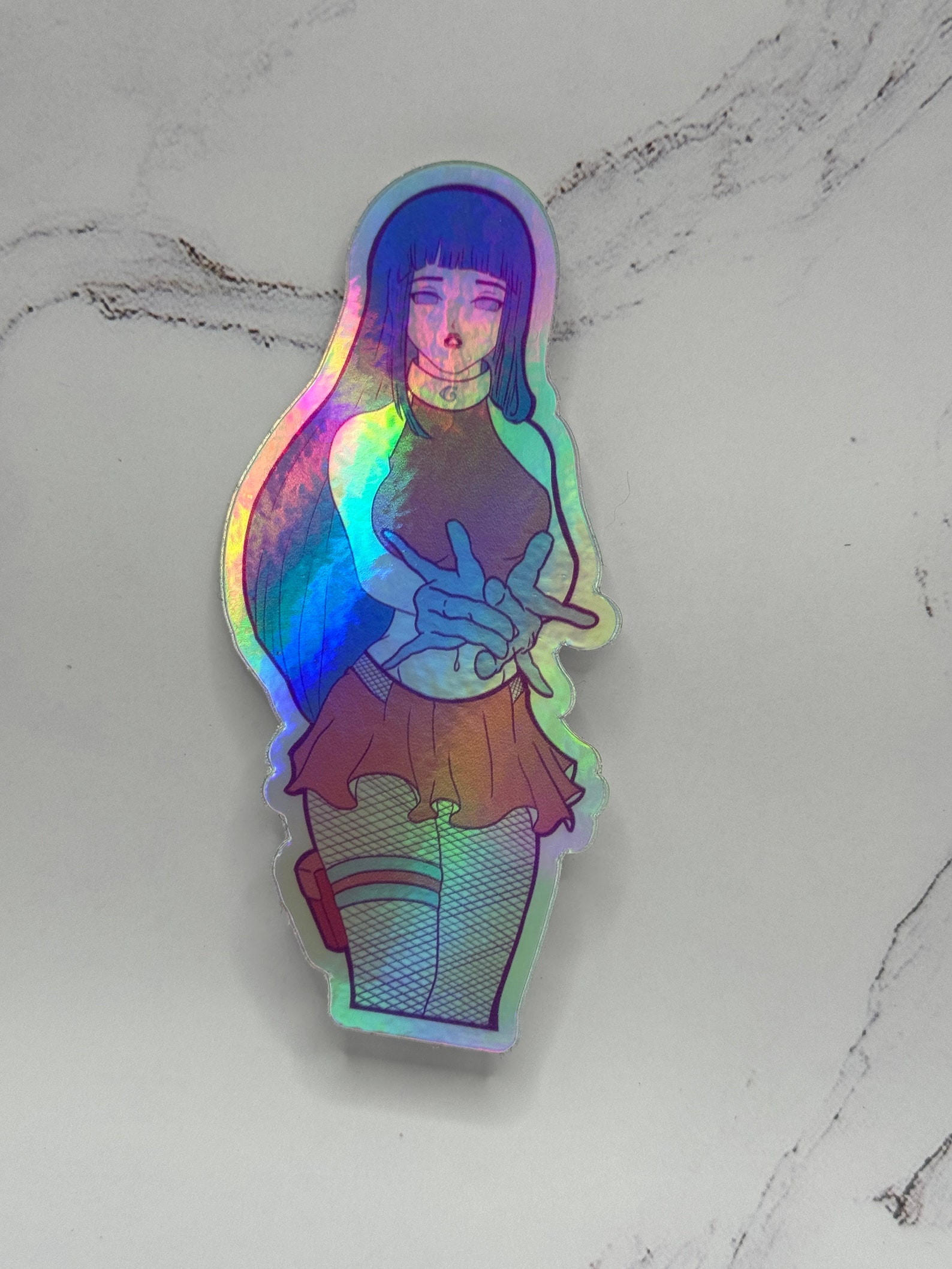 Adesivo holográfico Rave Hyuga - Etsy Portugal