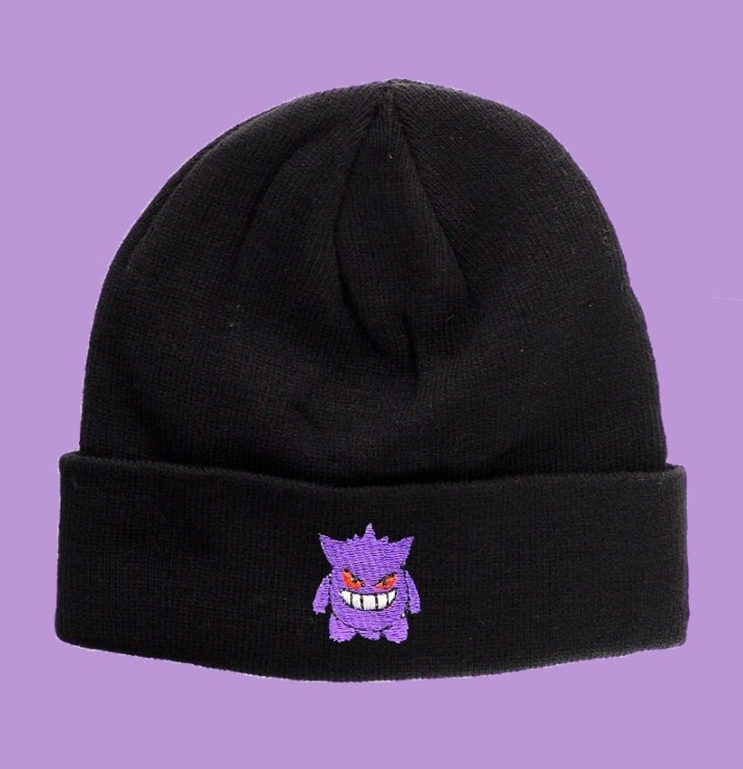 Gengar Knit Beanie Pokemon Minimalistic Gen 1 Nostalgic - Etsy