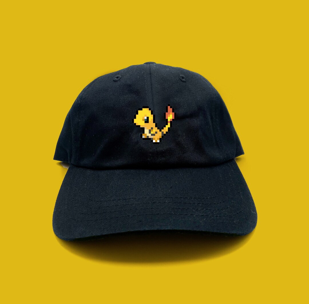 Charmander Sprite Shiny Tiny Dad Hat Pokemon Minimalistic Gen 3 ...