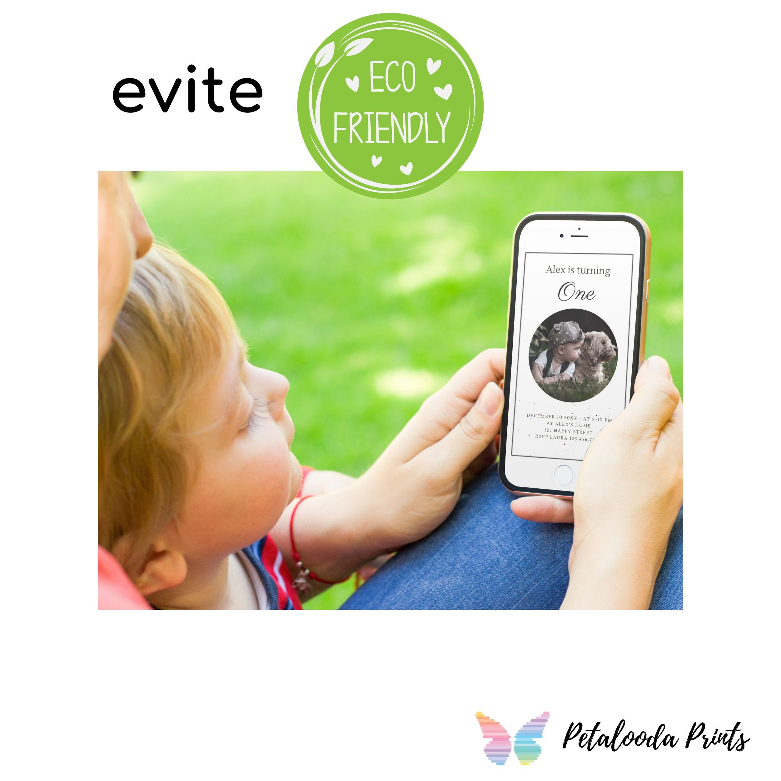Evite - Editable Birthday Party Invitation - Photo Digital Invitation ...