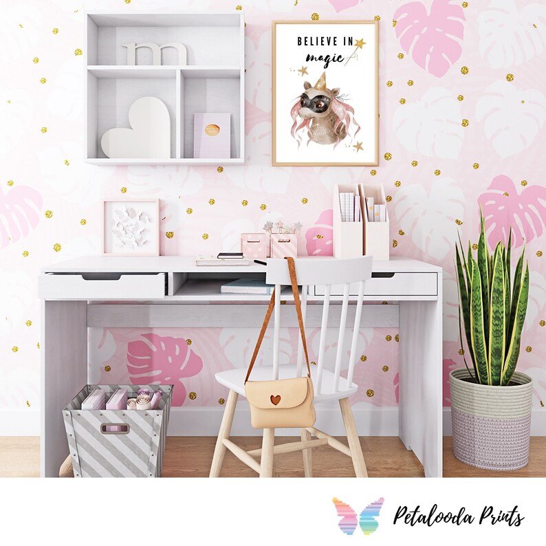 Nursery Wall Art - Unicorn Theme Nursery Wall Art - Unicorn Watercolor ...