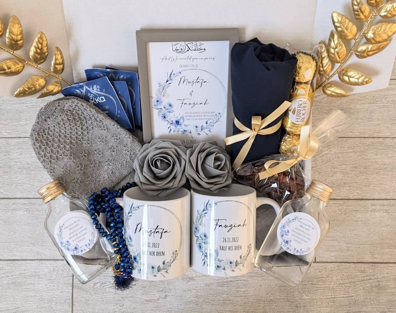 His and Hers Islamic Wedding Hamper/islamic Wedding Gift/personalised ...
