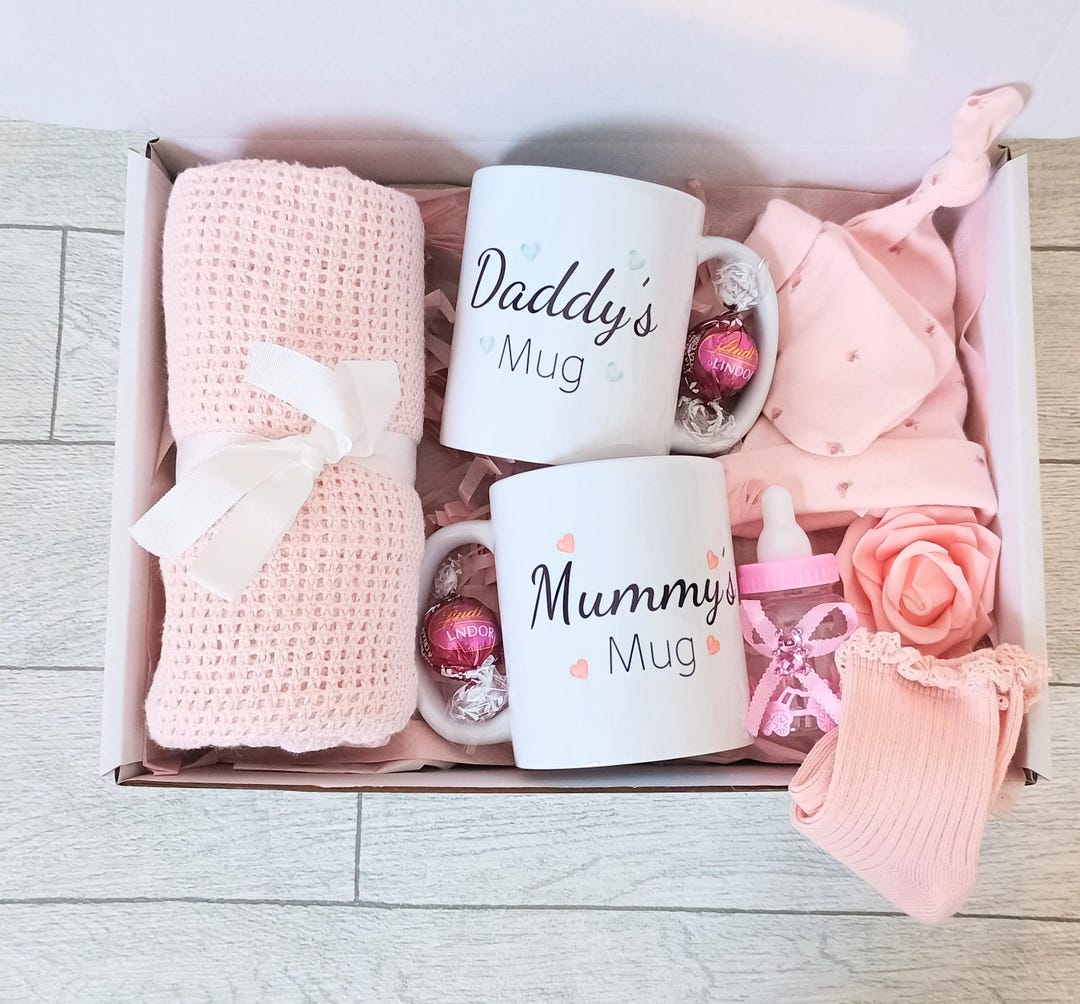 Luxury Baby Girl Gift Box/newborn Baby Hamper/mummy Daddy Mugs/parent ...
