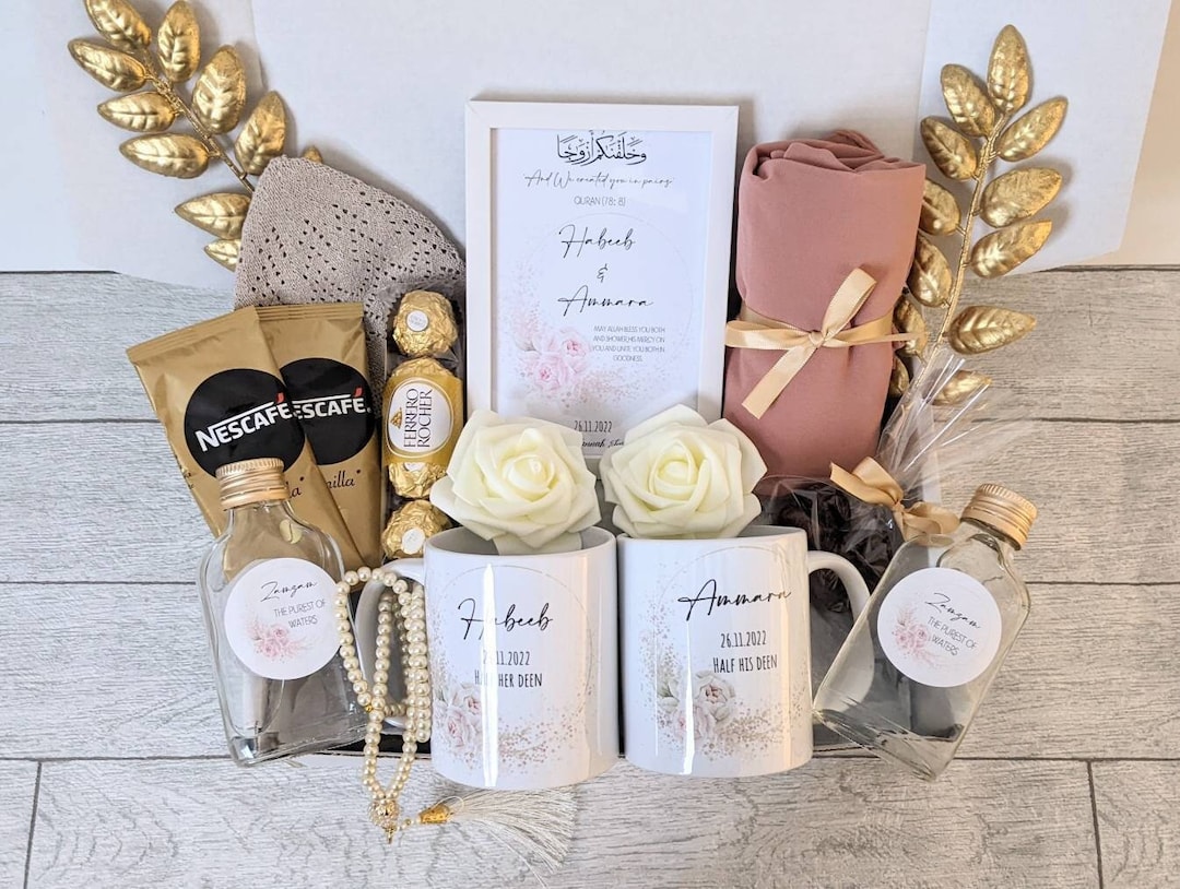 His and Hers Islamic Wedding Hamper/islamic Wedding Gift/personalised ...