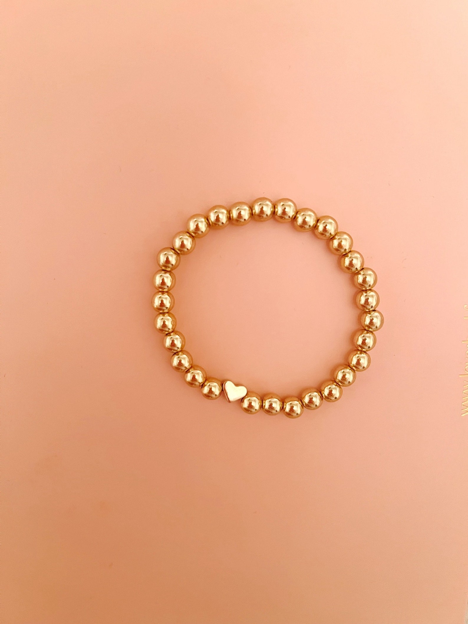 Beaded Heart Bracelet - Etsy