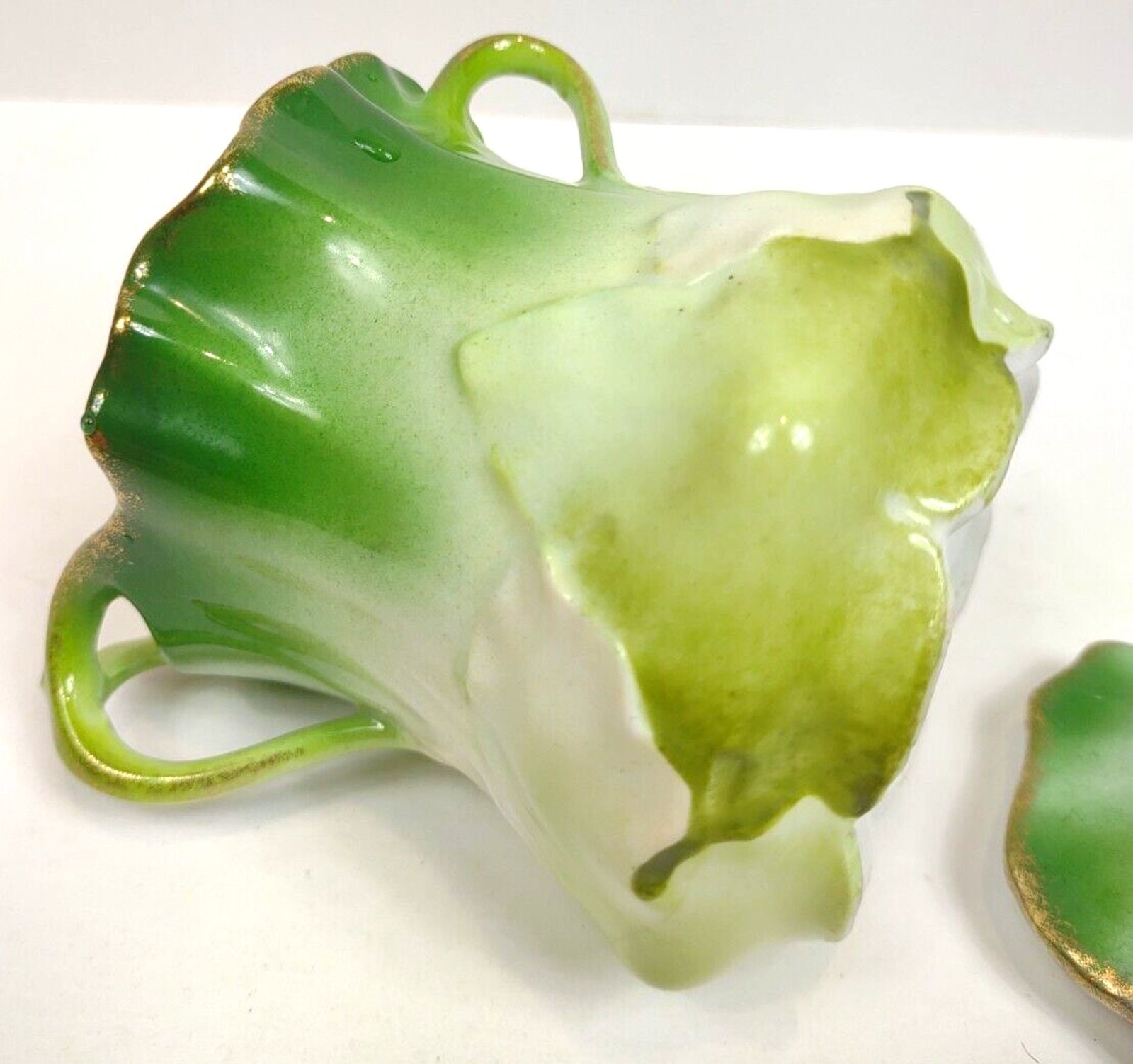 Antique R.S. Prussia Biscuit Relish Sugar Jar Gold Green Gold - Etsy