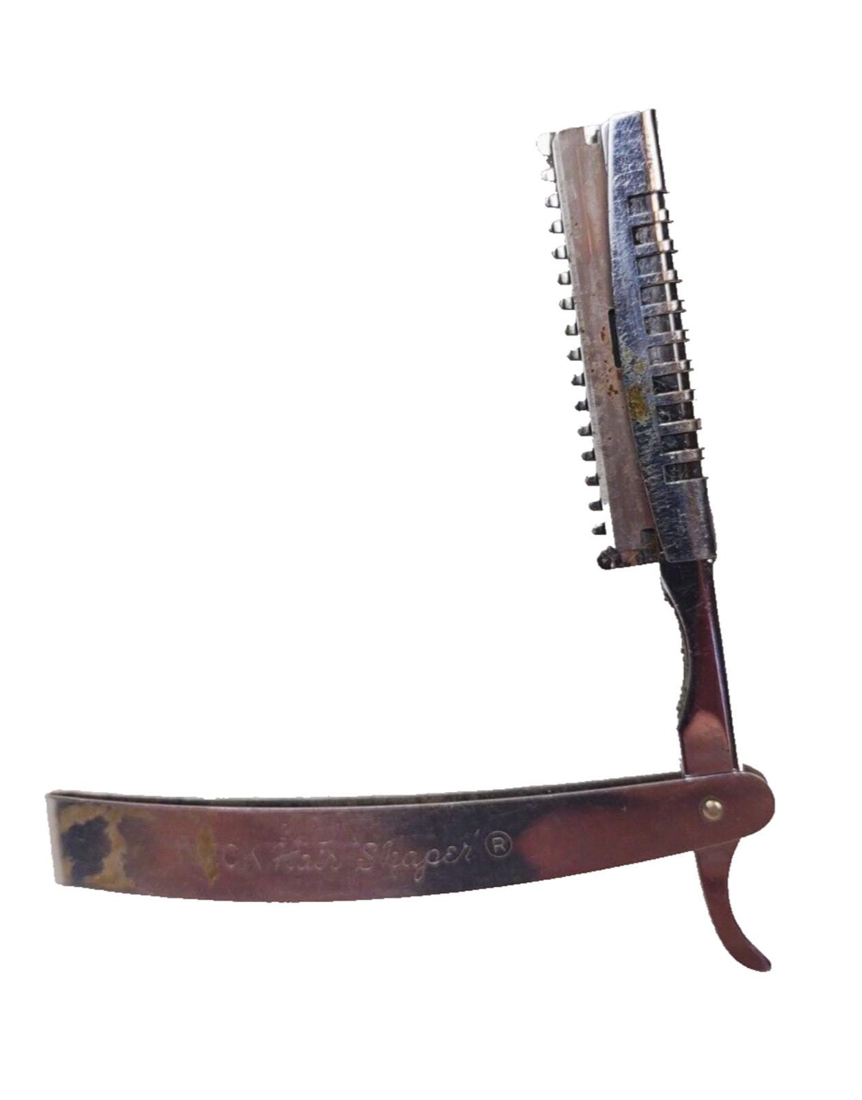 Vintage Weck Hair Shaper Straight Razor Handle Made in USA Lightweight ...