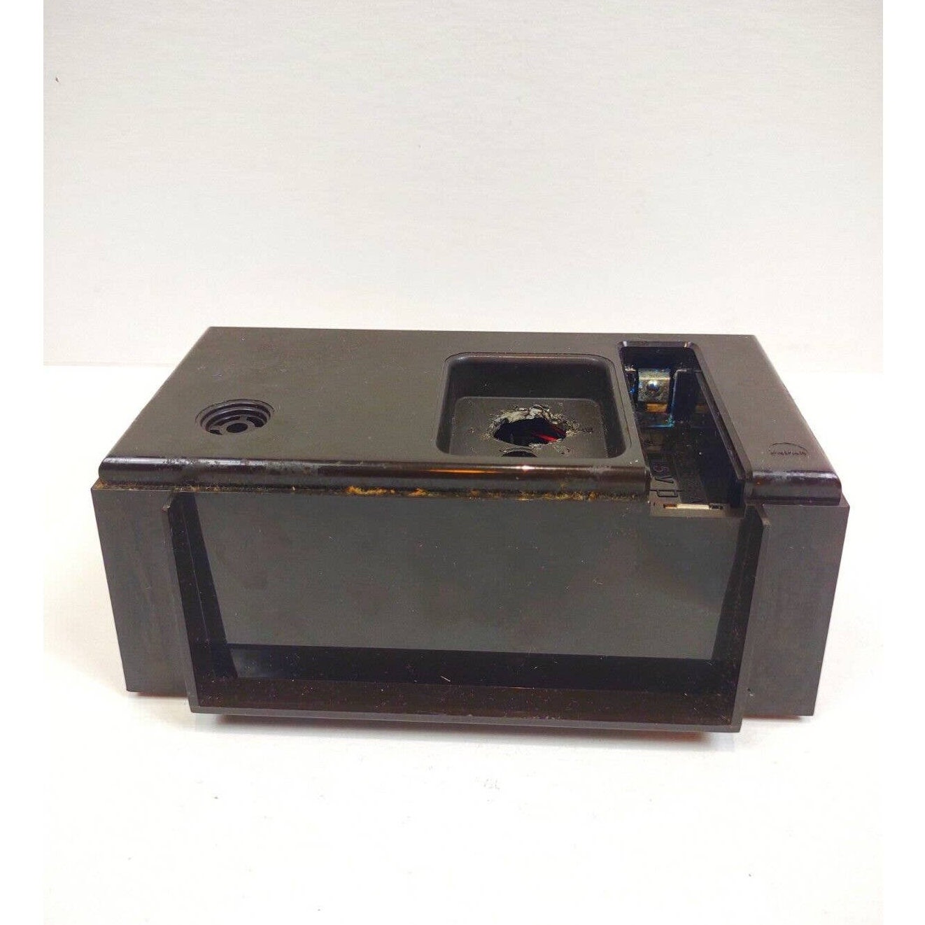 Vintage Spartus Quartz Alarm Clock Glow in Dark Hands Woodgrain Travel ...