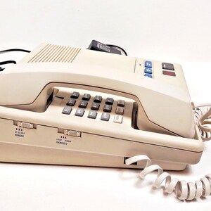 Vintage ATT Telephone & Answering Machine System Dual Cassette Recorder ...