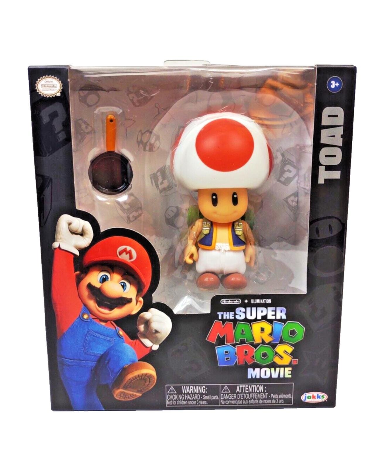 Nintendo the Super Mario Bros. Brothers Movie Toad Figure With Frying ...