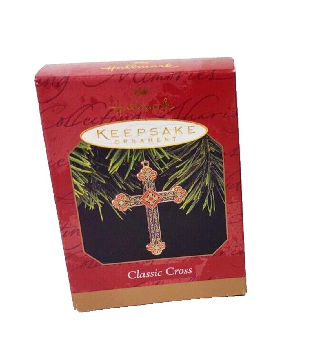 Hallmark 1997 Classic Cross Precious Metal Christmas Holiday Ornament ...