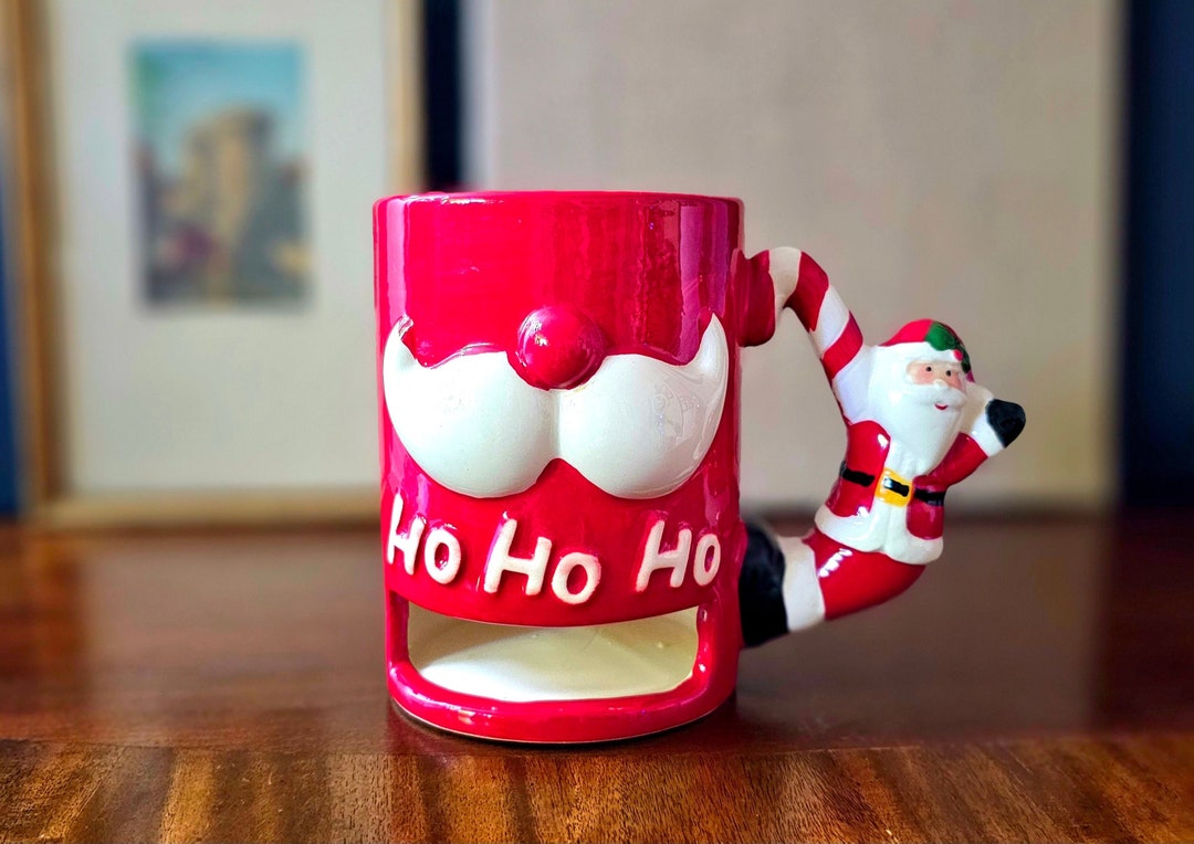 Giant Santa Cookie Mug With Cookie Shelf 3D Christmas Santa Claus ...