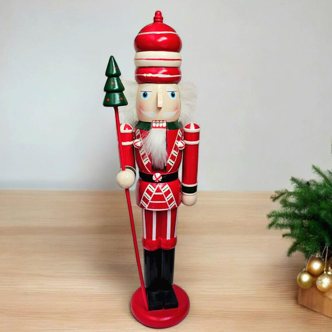 Vintage 16 Tall Wood Soldier Figurine Nutcracker - Etsy