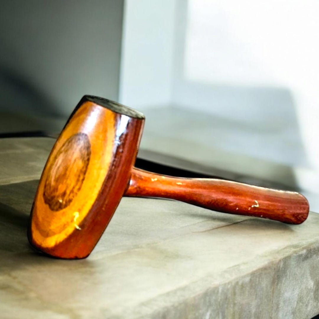 Wooden Mallet Vintage Wood Gavel 11" Long Two Toned Wood - Etsy