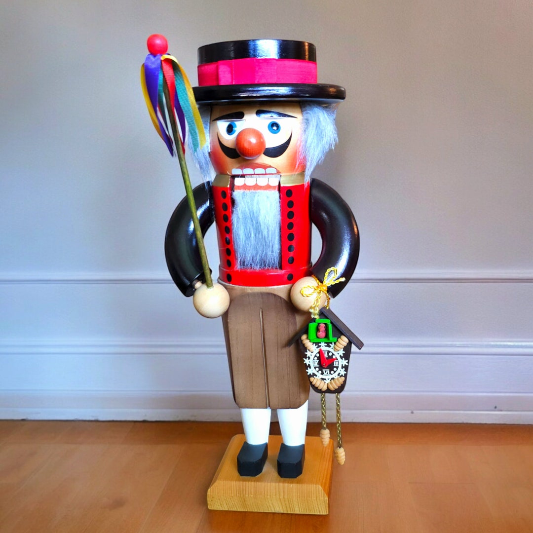 Steinbach Wood Nutcracker Cuckoo Clock Black Forester Made in West ...