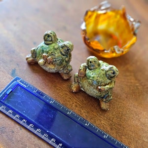 Pair of Studio Pottery Frogs, 2 Cute Quirky Anthropomorphic Frog ...