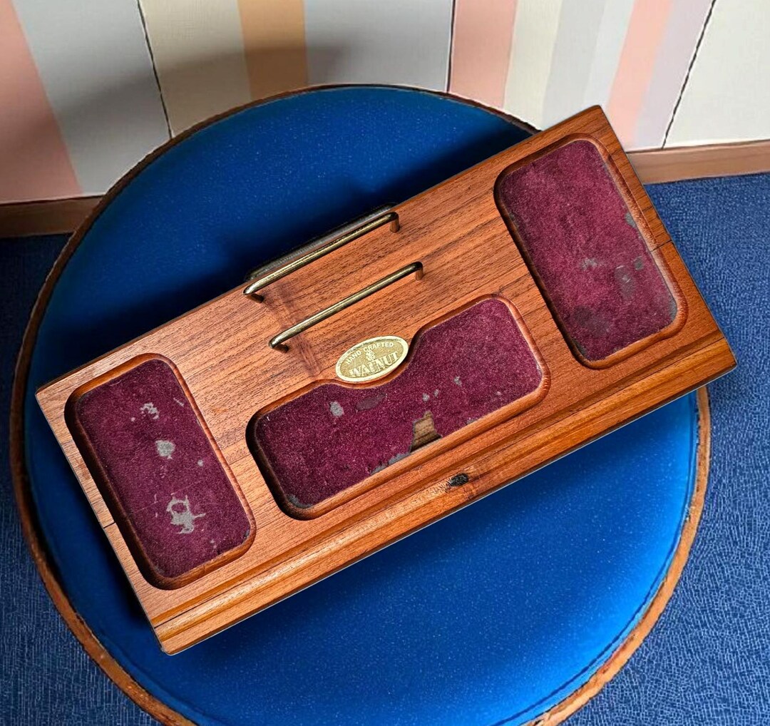 Gentleman's Caddy Walnut Valet Charging Dock - Etsy