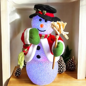 Vtg Animated Musical Snowman WORKS and Sings winter Wonderland Mr ...