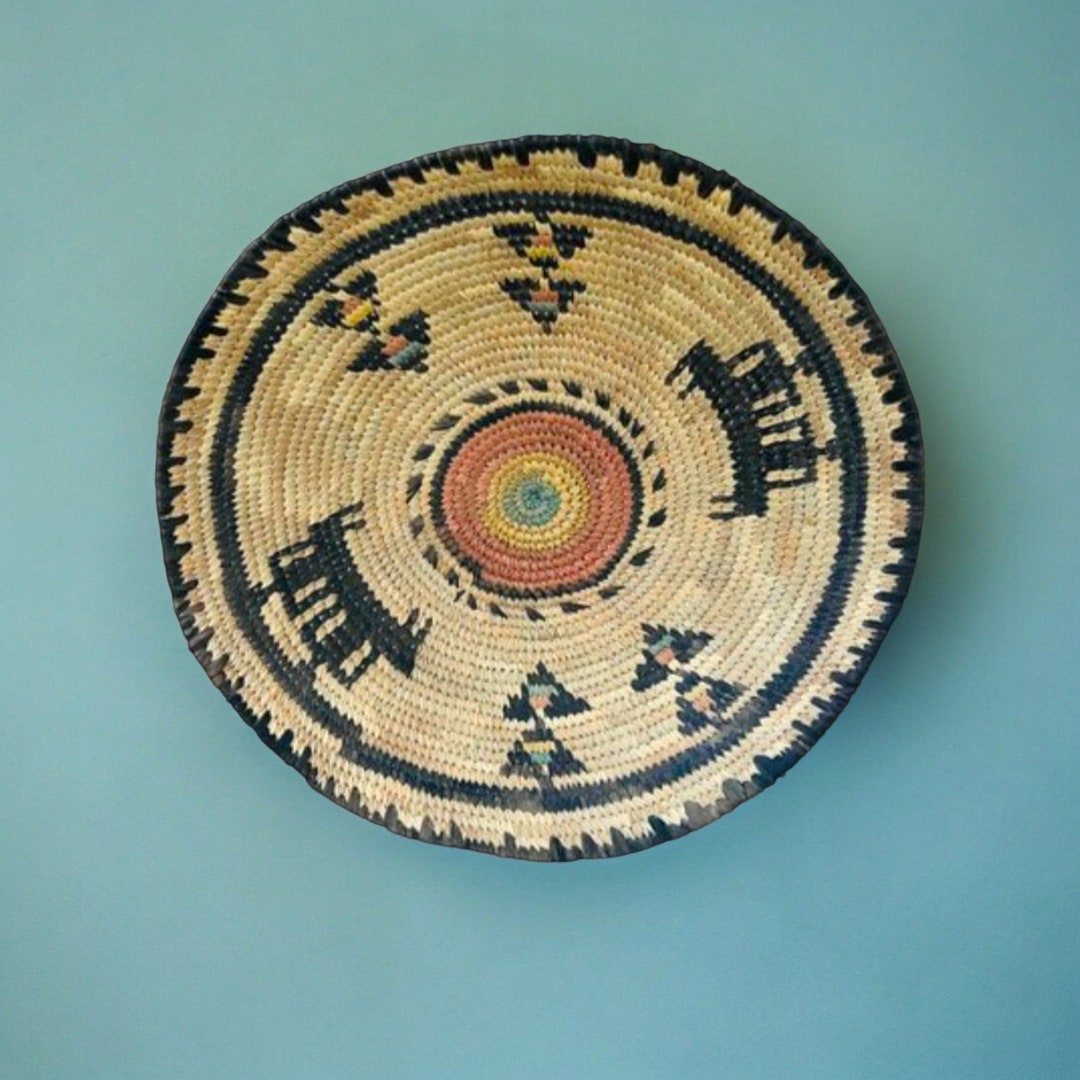 Vintage Hausa Tribal Basket From Northen Nigeria Hand Woven Basket ...