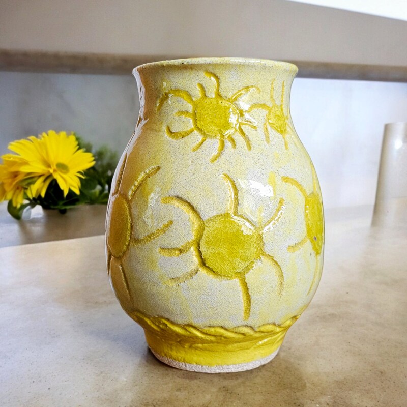 Yellow Vases - Etsy