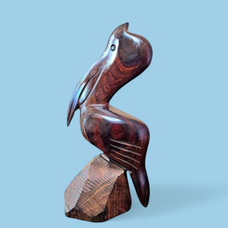 Wood Pelican - Etsy