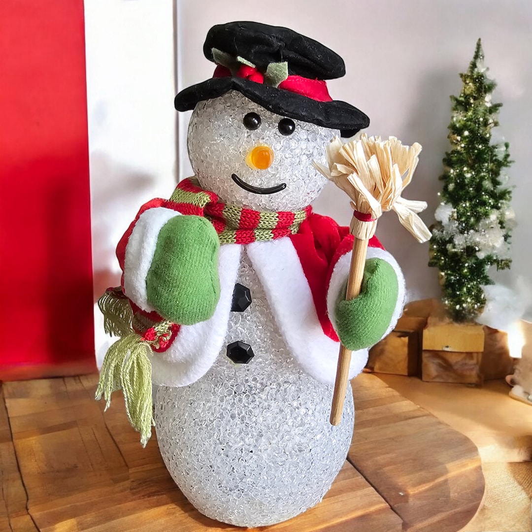 Vtg Animated Musical Snowman WORKS and Sings winter Wonderland Mr ...