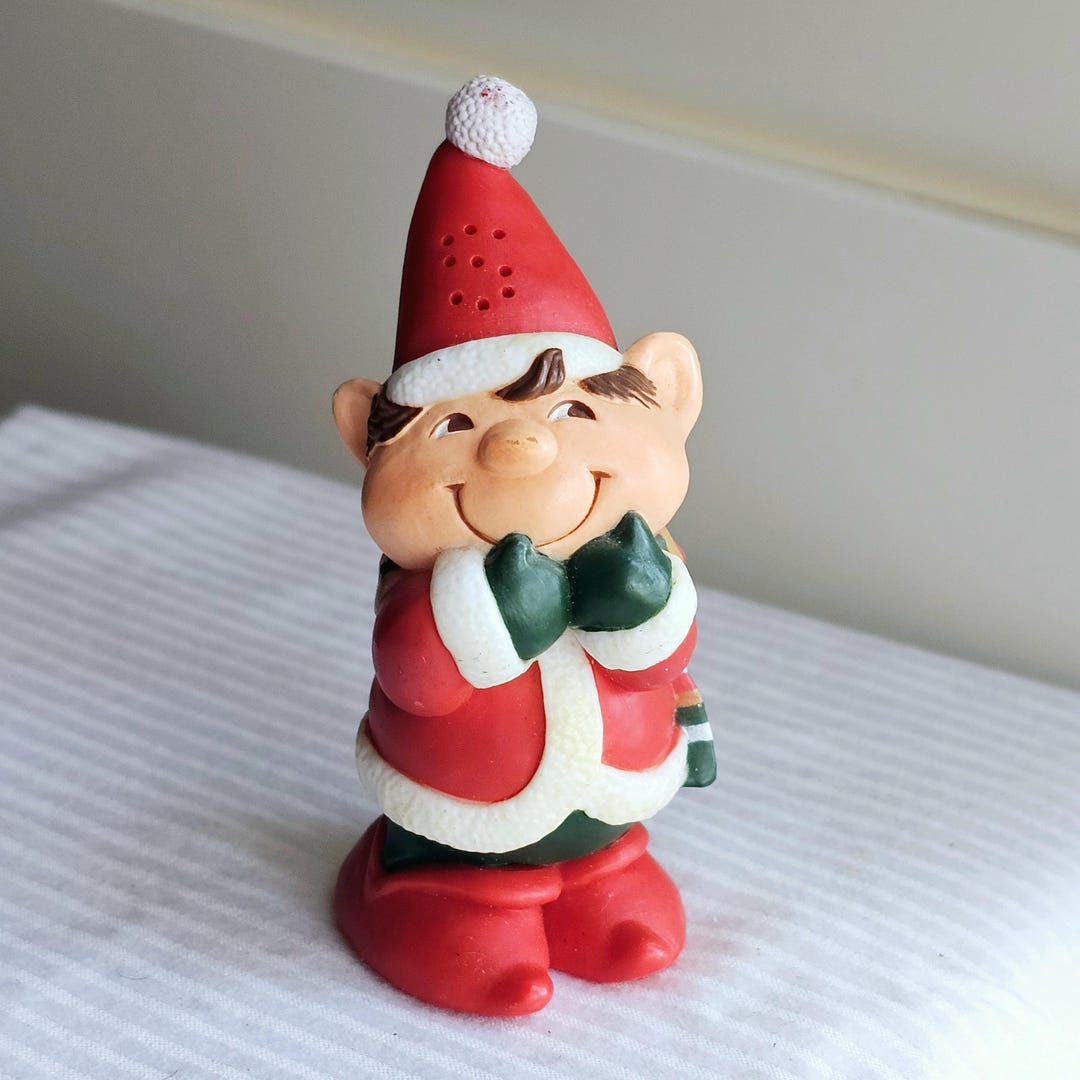 Adorable Vintage Hallmark Elf Salt Shaker, Little Christmas Elf in ...