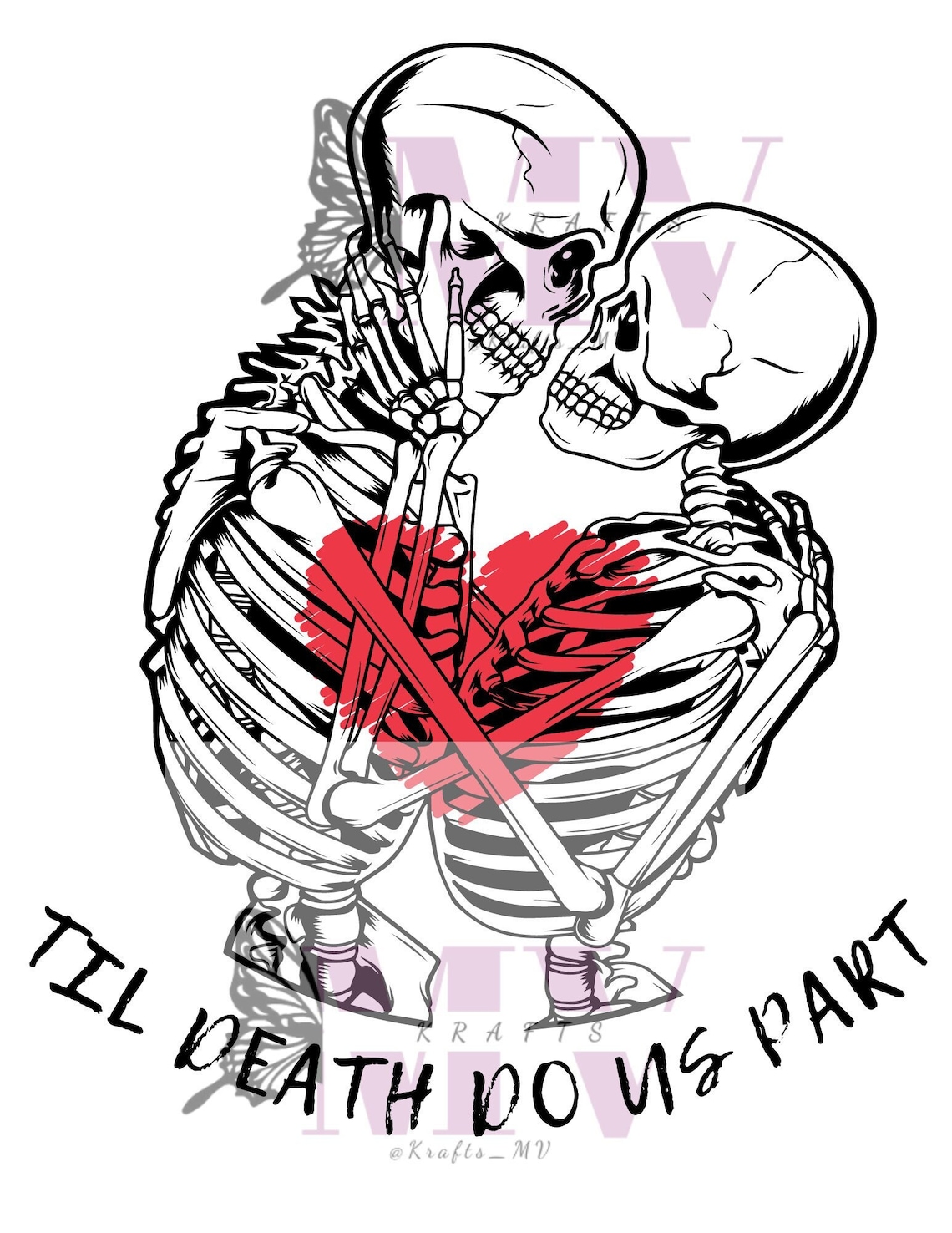 Til Death Do Us Part / Skeleton Couple PNG Digital FILE - Etsy
