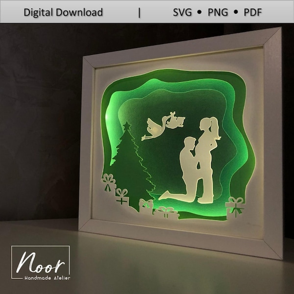 Pregnant Shadow Svg - Etsy