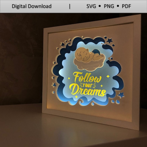 Baby Boy Shadow Box - Etsy