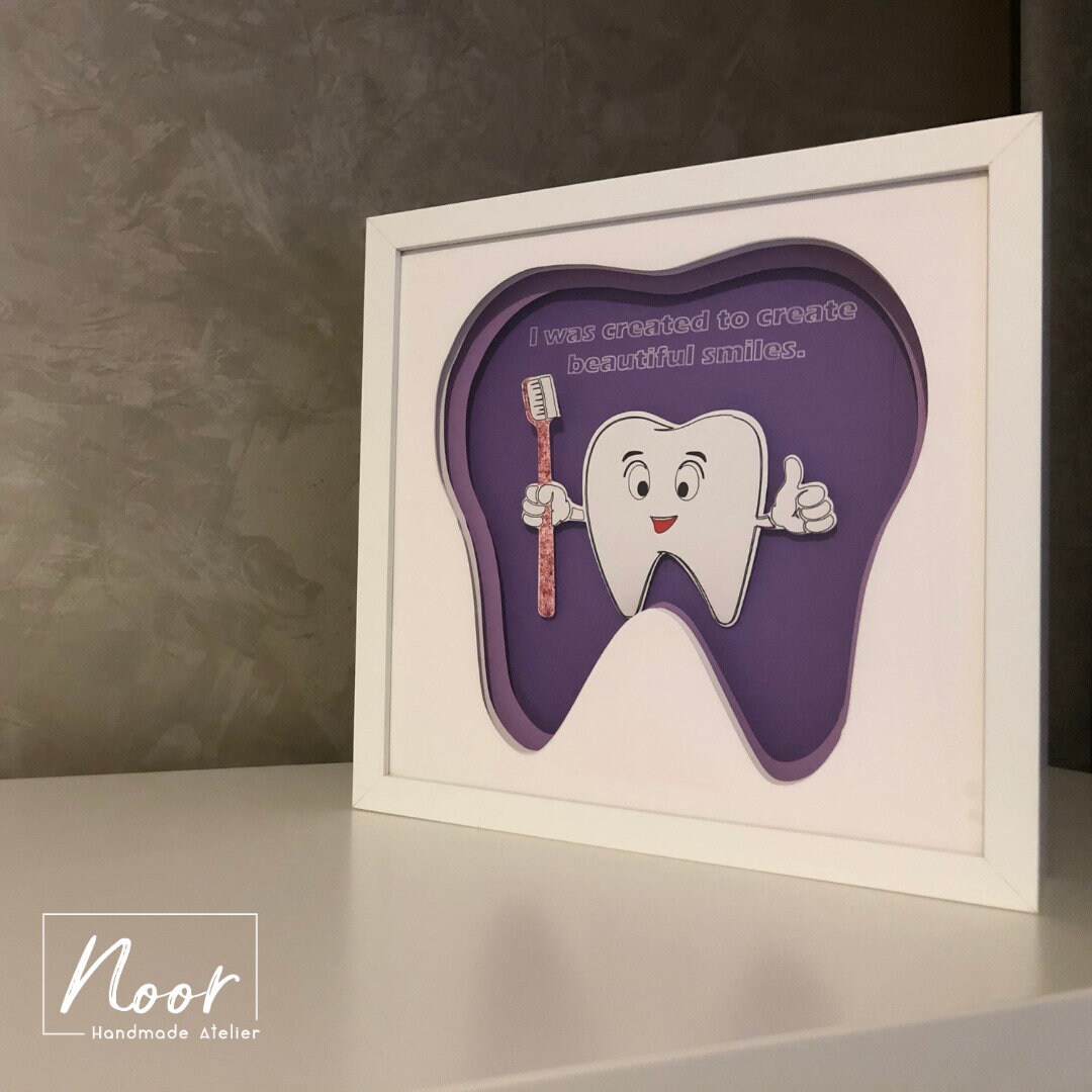 Dentist, Teeth, Dentist Gift,3d Paper Cut Light Box Template Files ...