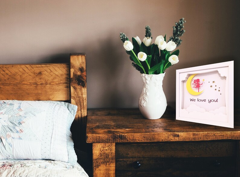 Tinkerbell 3D Paper Cut Light Box Template Files, Shadow Box SVG, 3D ...