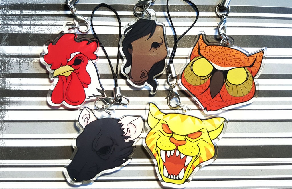 Hotline Miami 1.5 inch Acrylic Mask Charms - Etsy 日本