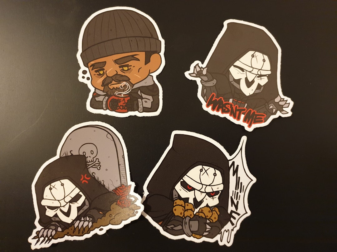 Overwatch Reyes / Reaper Vinyl Matte Stickers 8x8cm - Etsy