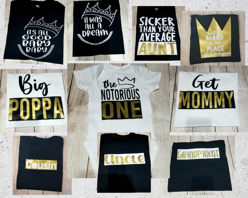 Notorious One Family Birthday Shirts, Family Birthday Shirts, 1st ...