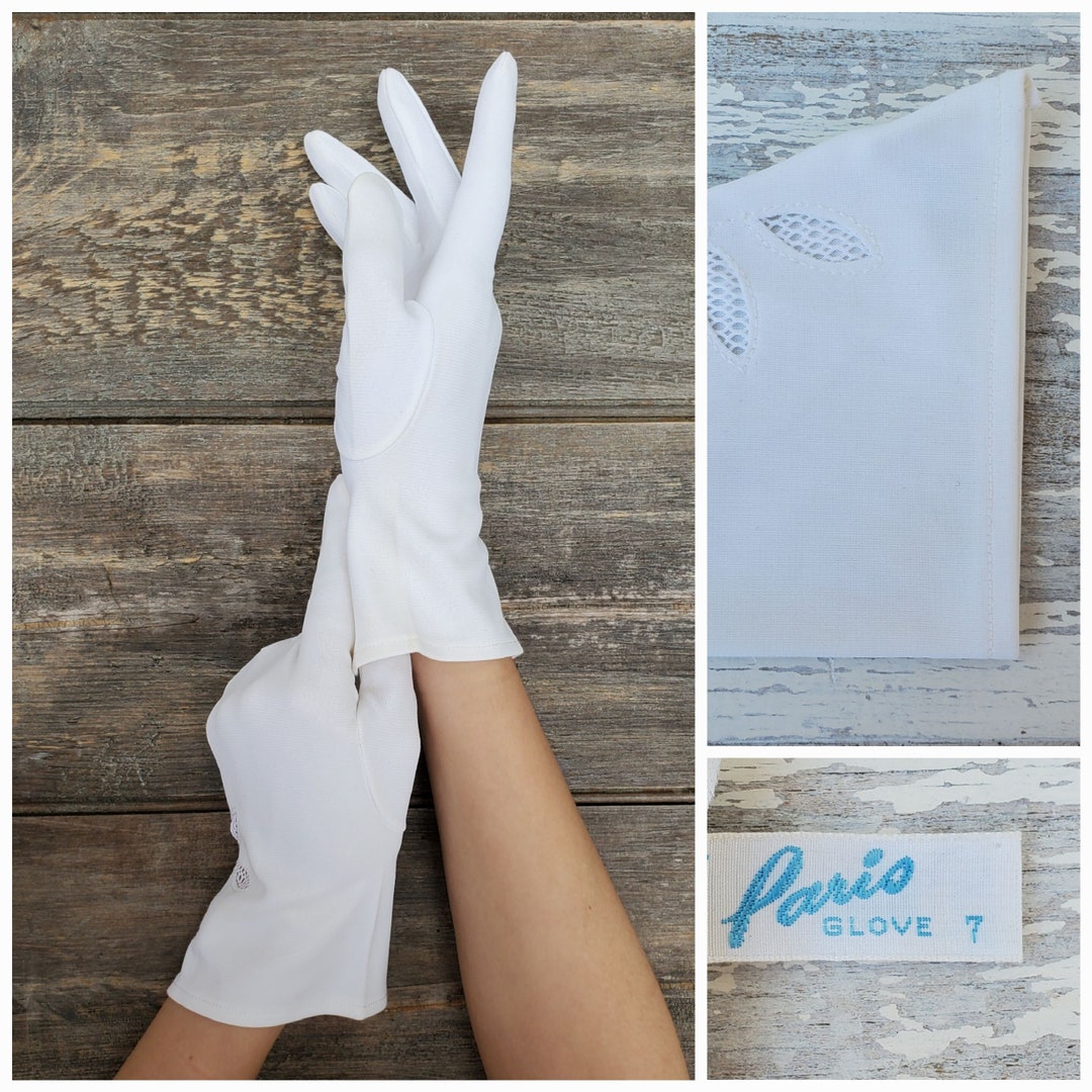 1950s Spring Fling Gloves With Pretty Mesh Leaves. Small/medium 6 - 7 ...