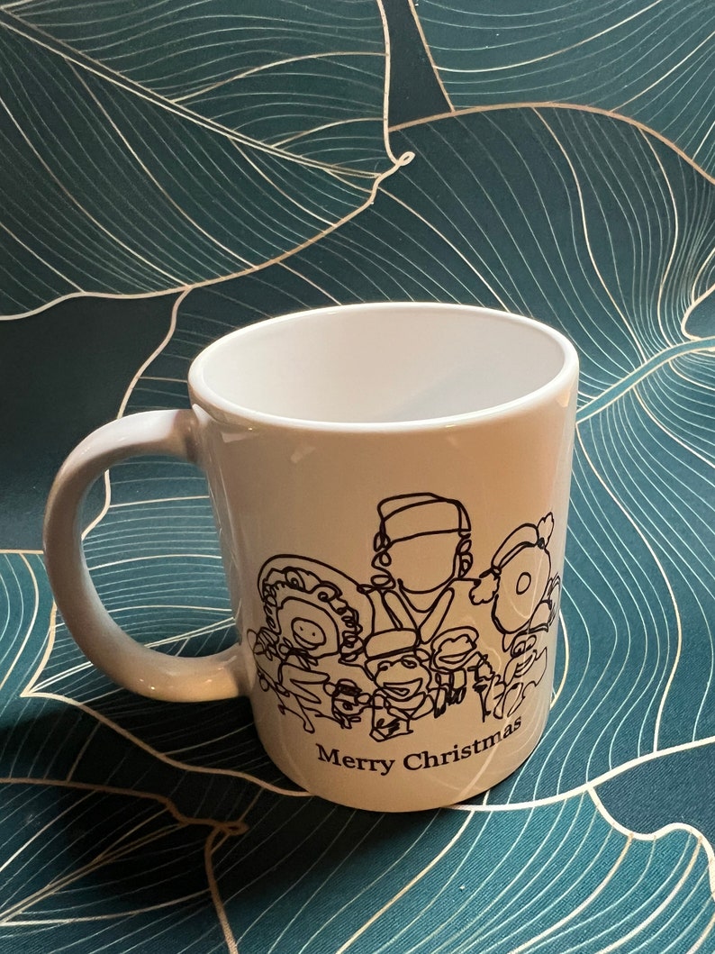 Muppet Christmas Carol Mug, Line Art, 12oz 15 Oz - Etsy